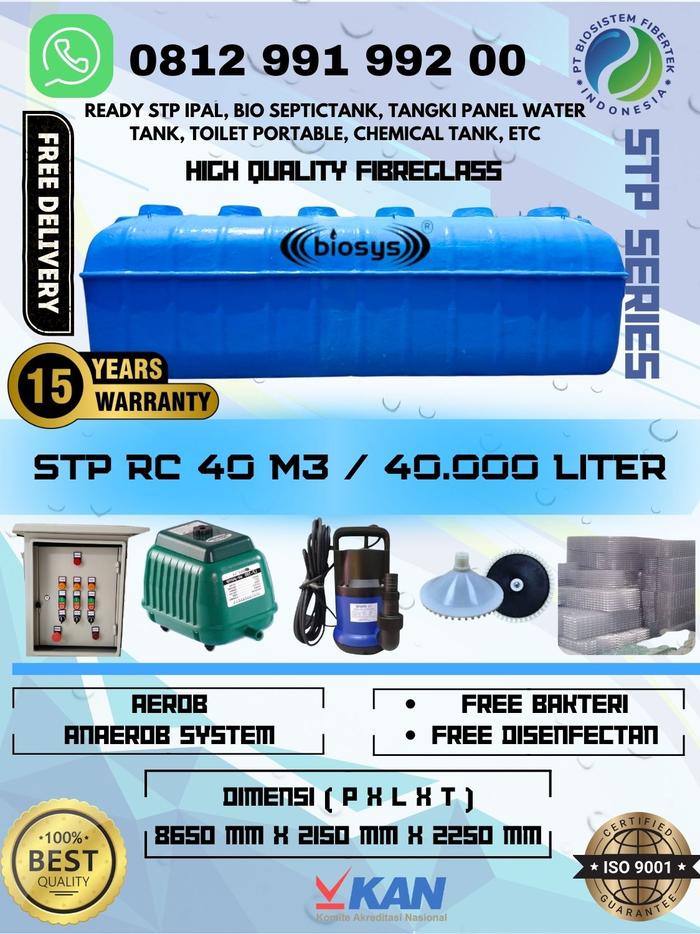 Jual STP Biotech Tipe RC 40000 Liter ( 40 M3 ), Septic Tank Biotech, Biotech - Biosys ...
