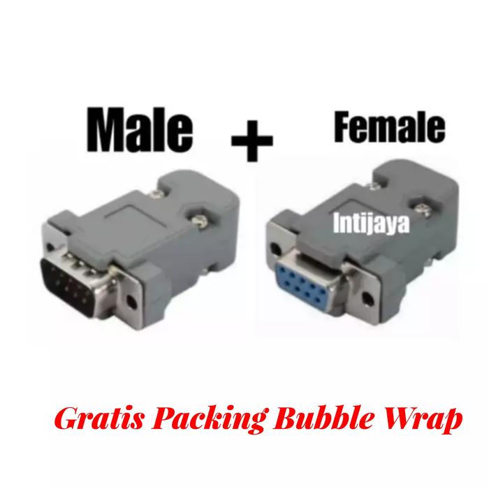 Jual DB9 Male Female 1Set Connector DB 9 pin RS232 socket RS232 Serial ...