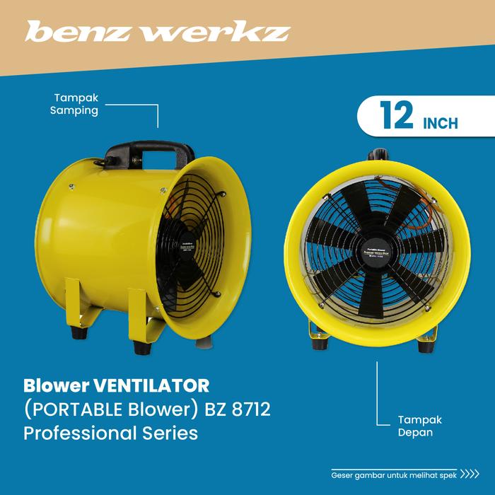 Promo Portable Ventilator 12 Inch Kipas Blower Exhaust Angin Fan 12 ...