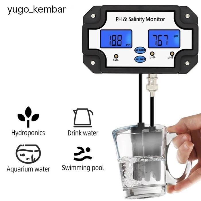 Jual PH-2685 Digital 2 in 1 PH/Salinity Tester PH Salinometer Acidity ...