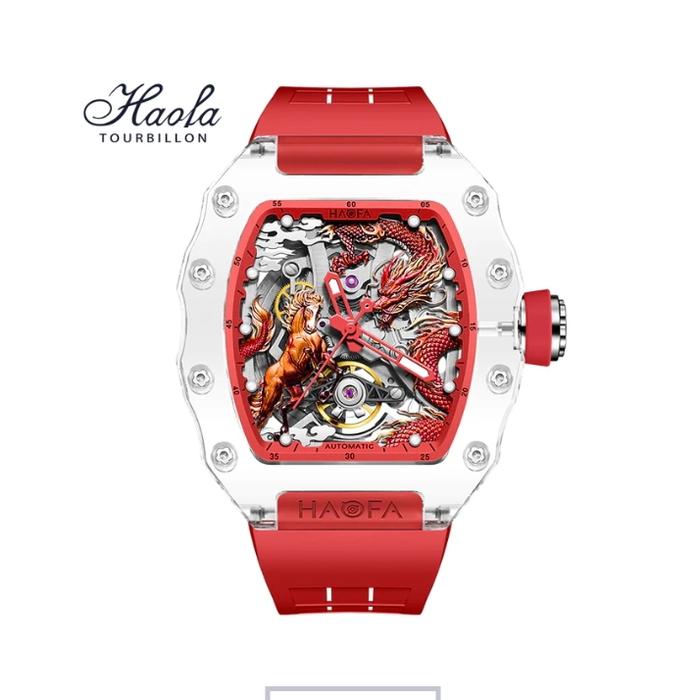 Jual Jam tangan Haofa 2323 Crystal Sapphire Dragon Horse (RED ...