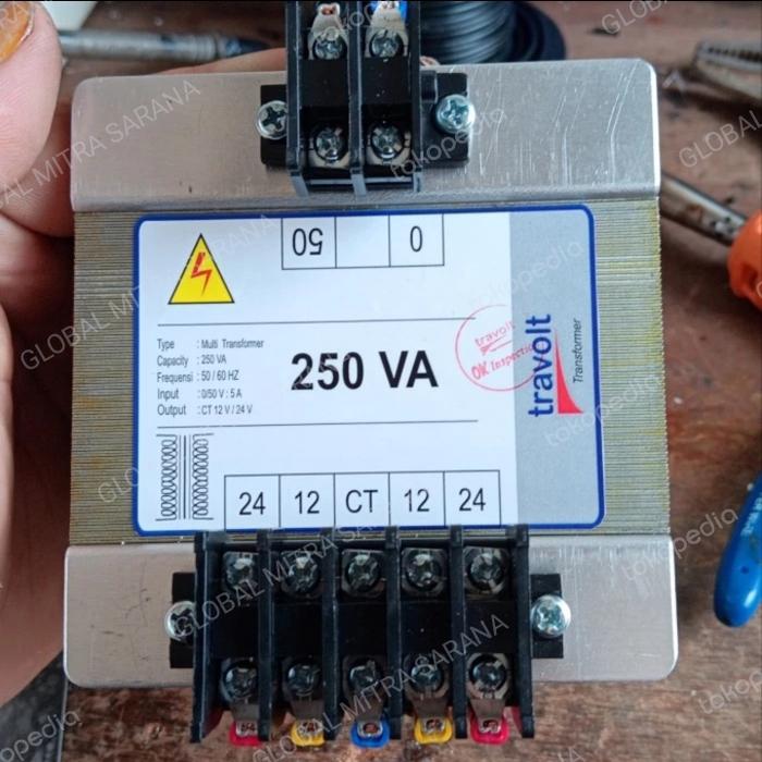 Jual trafo CT 250VA 0 / 50V - CT 12V/24V - Jakarta Pusat - GLOBAL MITRA ...