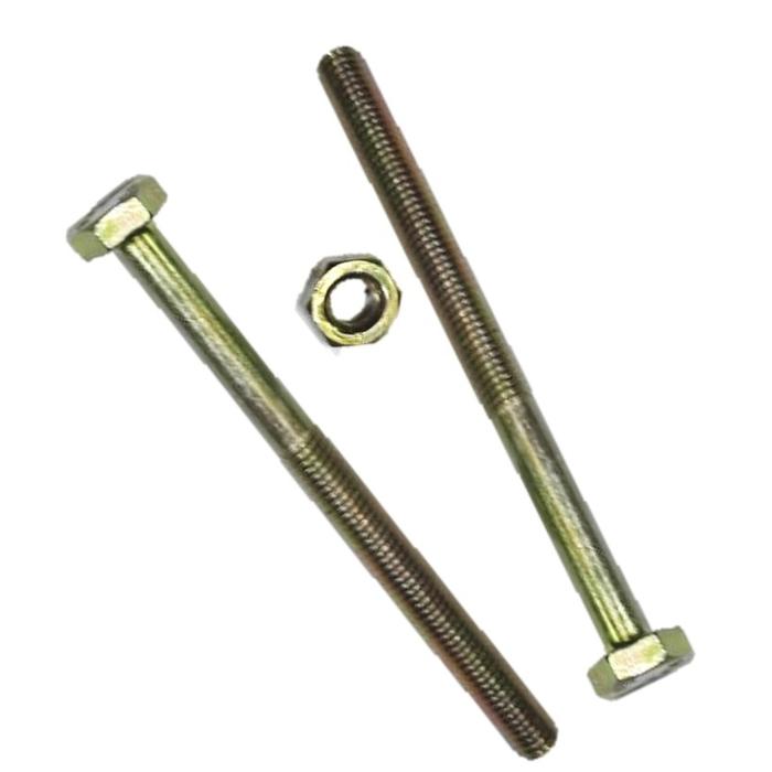 Jual BMK M6X80 Kunci 10 Baut Mur Kuning M6 X 80 Besi Hex Bolt Nut ...