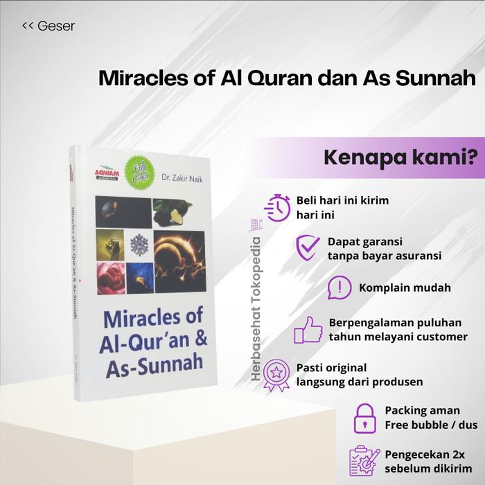 Jual Buku Miracles of Al Quran dan As Sunnah aqwam | Buku bacaan agama islam sesuai dalil sahih ...
