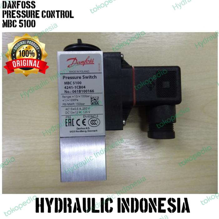 Jual Pressure Switch Danfoss MBC 5100 4241-1CB04 061B100166 100 bar - Jakarta Barat - HYDRAULIC ...