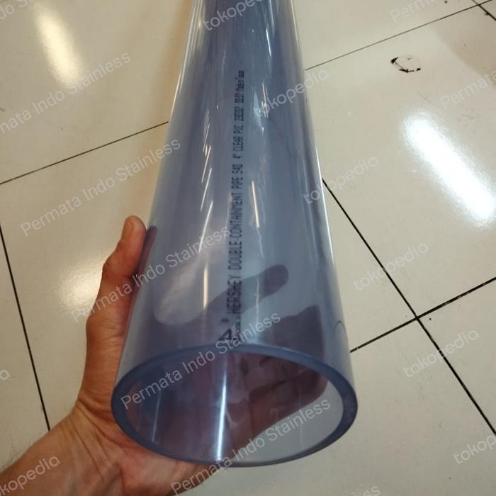 Jual Pipa PVC Transparan 4 " inchi - Pipa PVC Clear - Pipa PVC Bening 1 ...