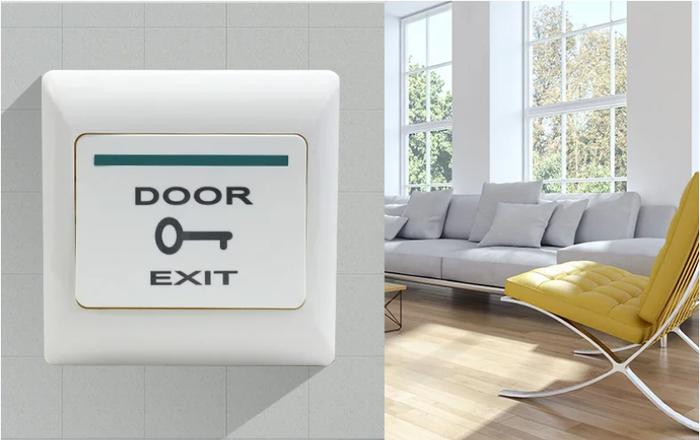 Jual Exit Button Access Door Tombol Exit Access Control Push Button ...