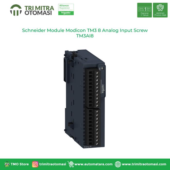 Promo Schneider Module Modicon TM3 8 Analog Input Screw - TM3AI8 Cicil ...