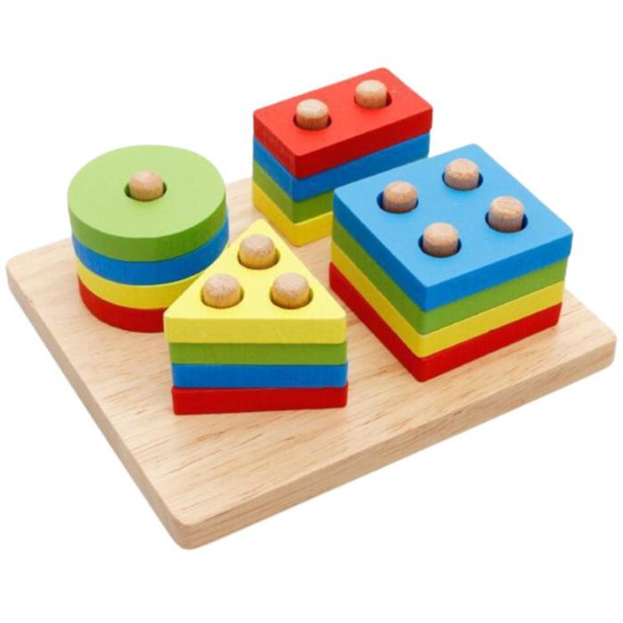Jual Mainan Kayu Wooden Toys Matching Shape Mainan Kayu Anak Wooden ...