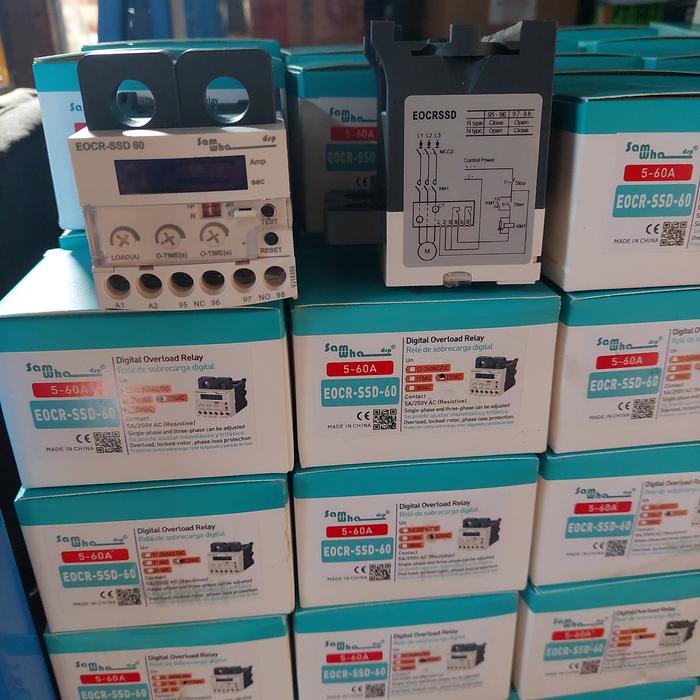 Jual EOCR-SSD 60 coil 220Vac 5-60A Electronic Over Current Relay Samwha dsp - Kota Bekasi ...