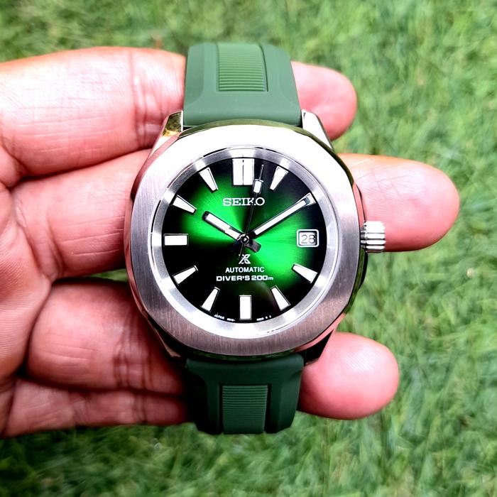 Jual seiko MOD nautilus green dial nh35 MOVEMENT aquanut - Kota Bekasi ...