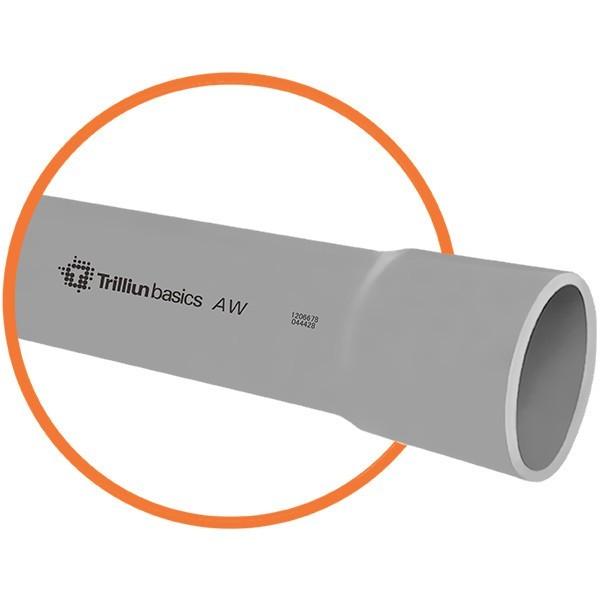 Jual Pipa PVC 2 Inch AW Abu Trilliun Basics Per Lente / 4 Meter / Per 1 ...