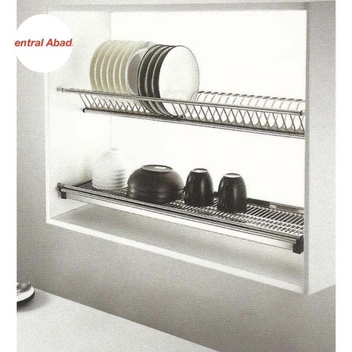 Jual Rak piring gelas stainless 90cm vitco untuk kabinet dapur ...