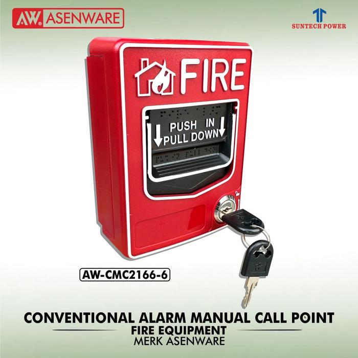 Jual Manual Call Point Merk AW Asenware Fire Push Down AW-CM2166-6 ...