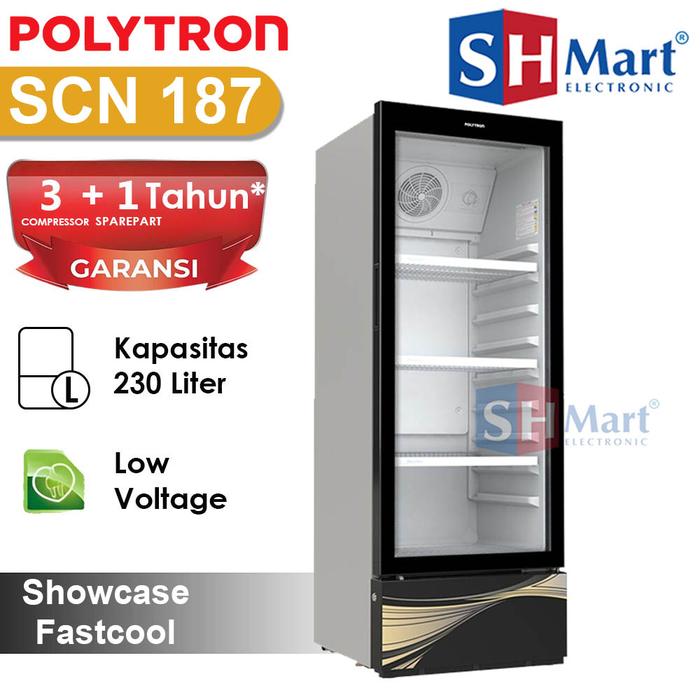 Promo Showcase Polytron 3 Rak Kapasitas 180 Liter SCN-187 Garansi Resmi ...