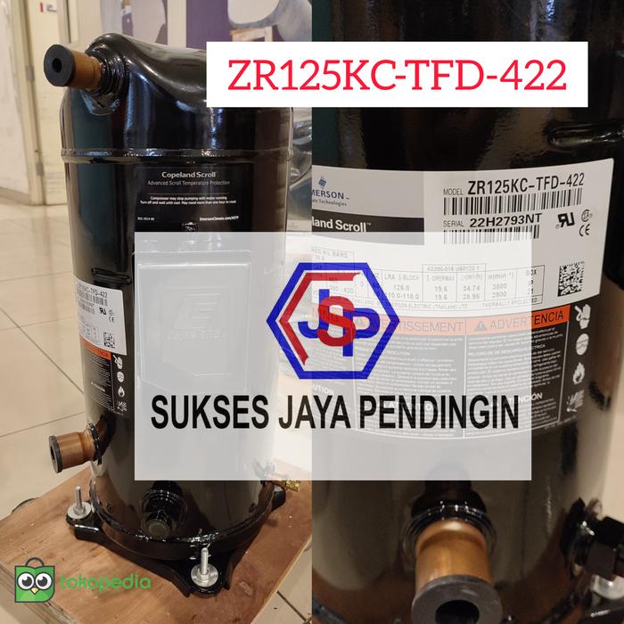 Jual Compressor Copeland ZR125KC-TFD-422 / Kompresor Copeland Tandem ZR125 - Jakarta Barat ...