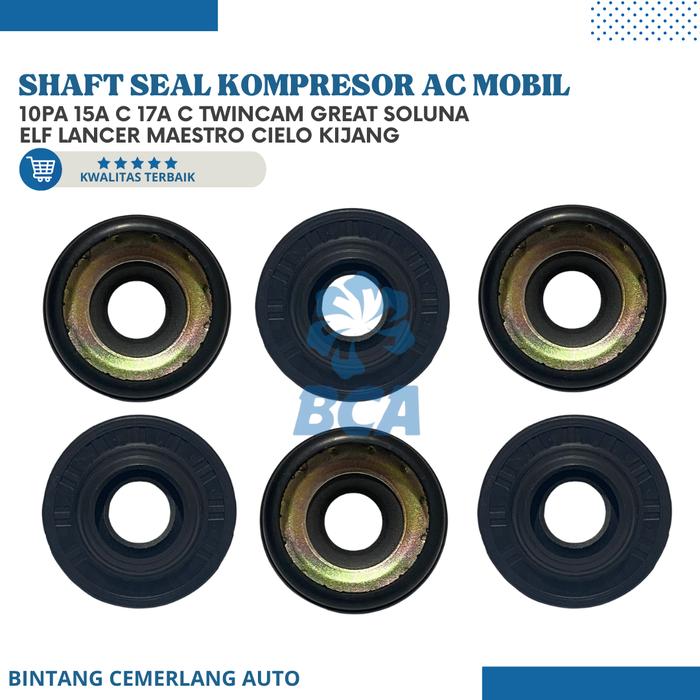Jual SHAFT SEAL KOMPRESOR AC MOBIL 10PA 15A C 17A KIJANG SOLUNA TWINCAM ...