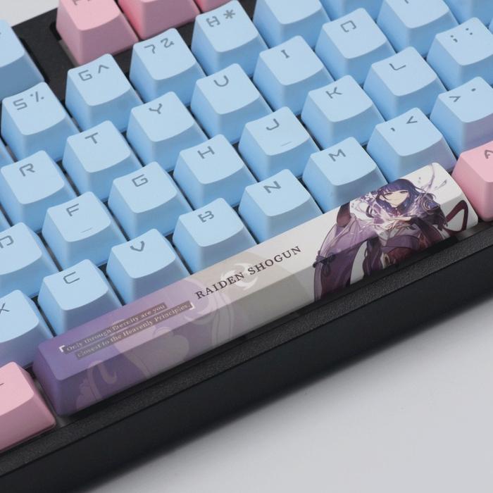 Jual Keycap Keycaps Spacebar Genshin profile OEM Ganyu hutao raiden ...