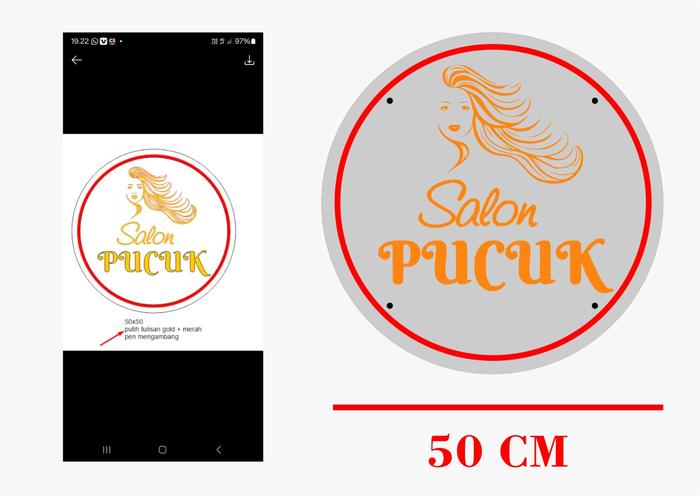 Jual papan nama arilik timbul custom logo dan tulisan plank nama ...