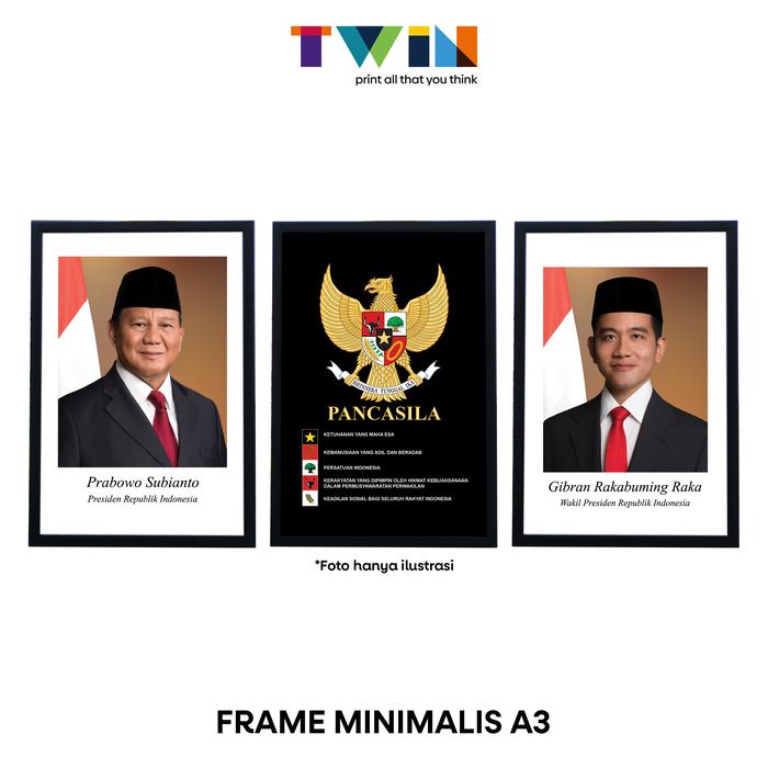Jual FRAME/BINGKAI/FOTO PRESIDEN DAN WAKIL PRESIDEN/A4/A3/KACA/MIKA ...