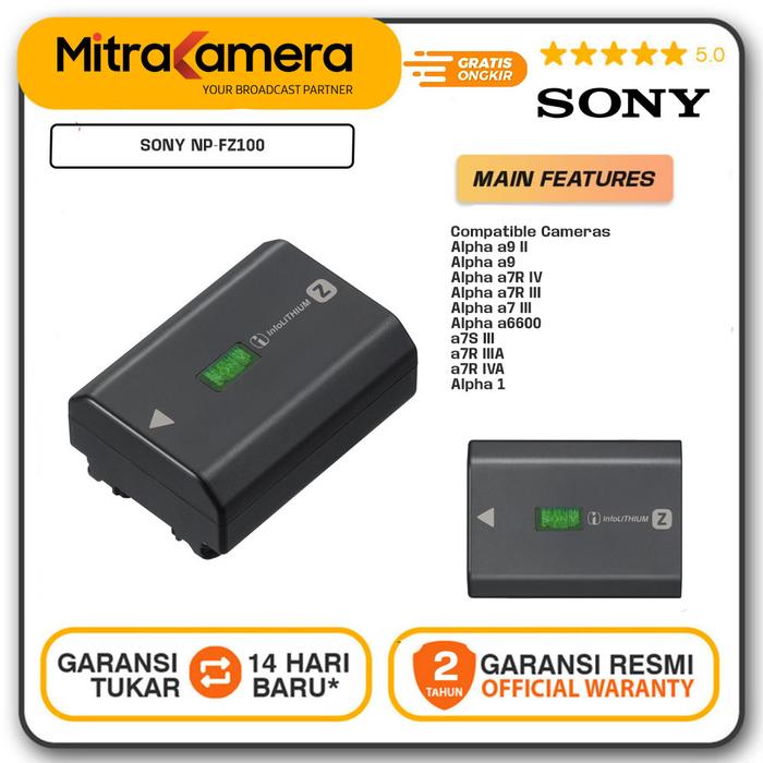 Promo SONY NP-FZ100 Z-series Rechargeable Battery Pack Cicil 0% 3x ...
