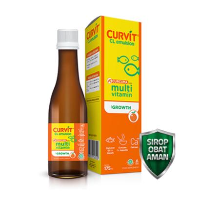 Jual Curvit CL Emulsion Multivitamin dan Suplemen Nafsu Makan Rasa ...