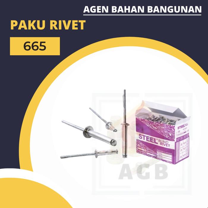 Jual Paku Rivet Steel / Paku Rivet Alumunium / Blind Rivet Steel 665 ...