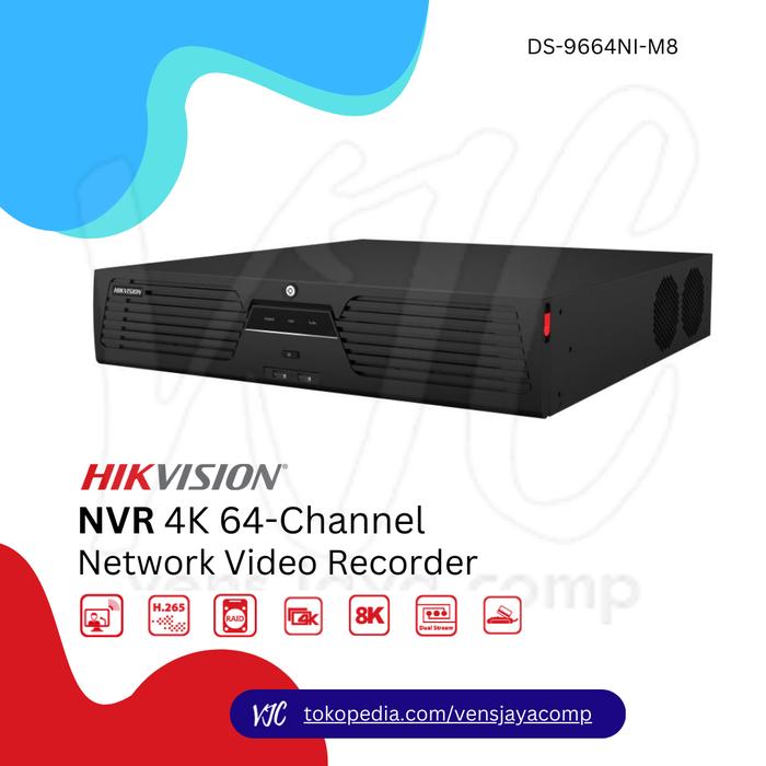 Jual NVR HikVision 4K 64 Channel Up to 32 MP Network Recorder - Kota ...