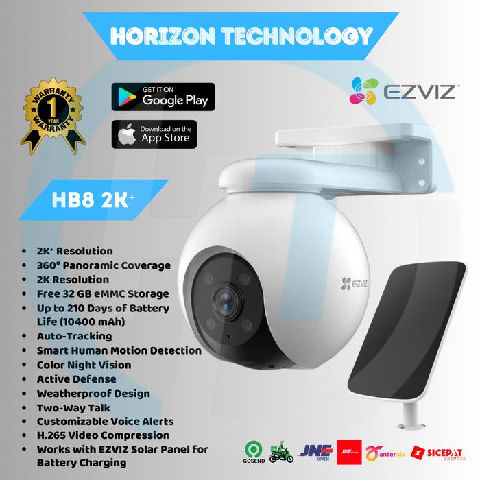 Jual Ezviz HB8 2K 4mp Smart Home Battery Powered IP Camera Outdoor - Jakarta Pusat - Horizon ...
