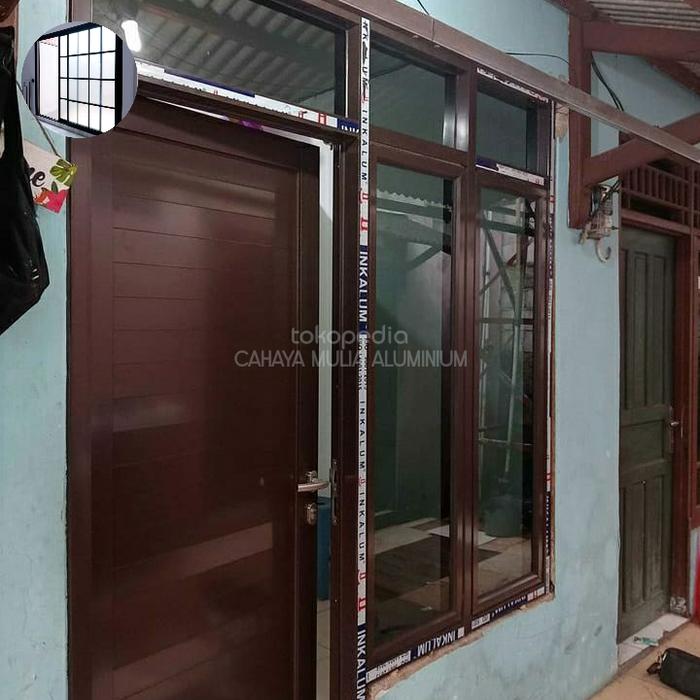 Jual Kusen Chocolate Pintu Dan Jendela Casement Aluminium Merk Inkalum ...