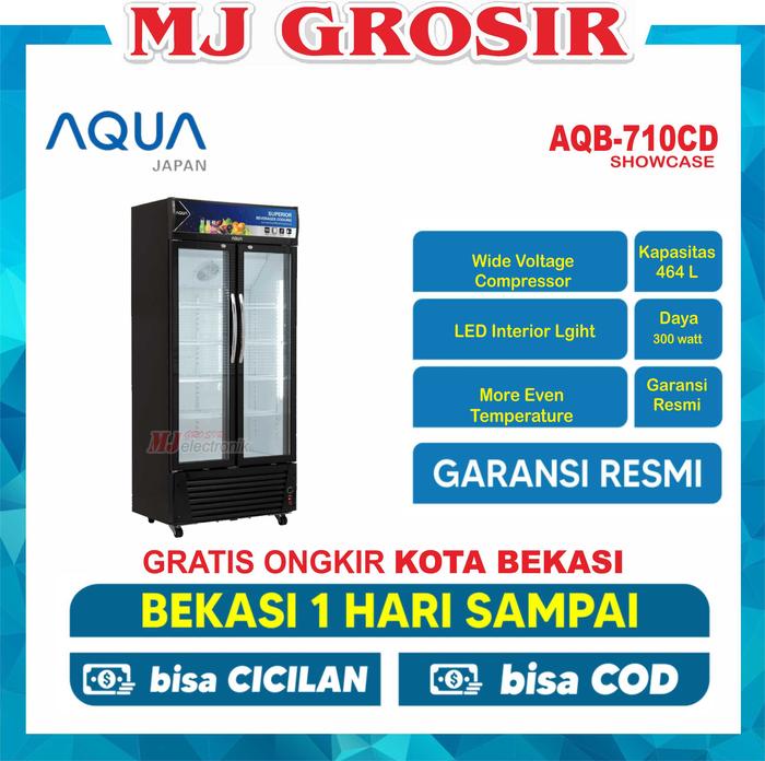 Jual Showcase Aqua Japan Aqb 710 Cb Display Cooler Pendingin Minuman Di ...