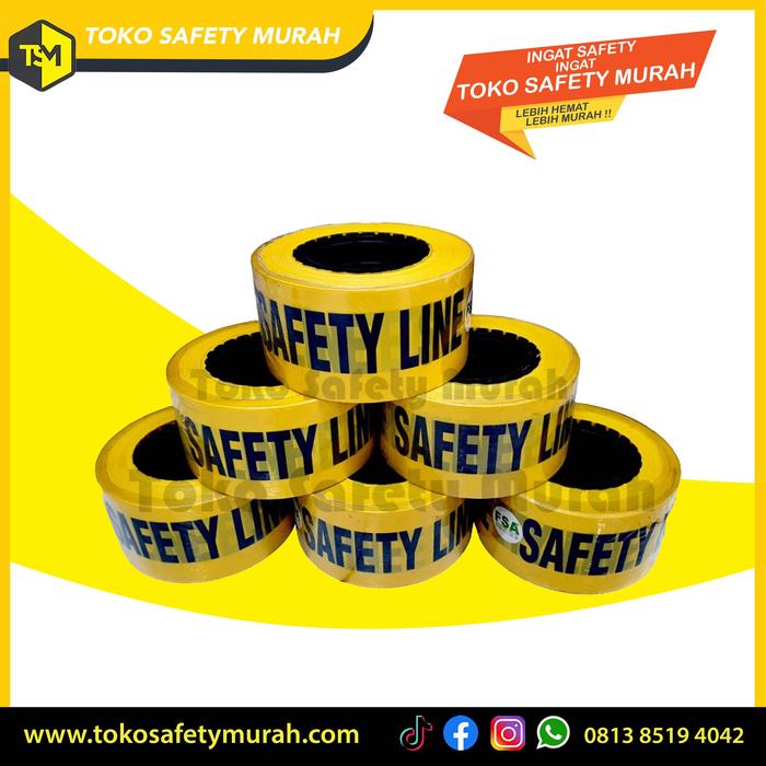 Jual Safety Line Garis Proyek Police Line "SAFETY LINE" 3inch x 300m ...
