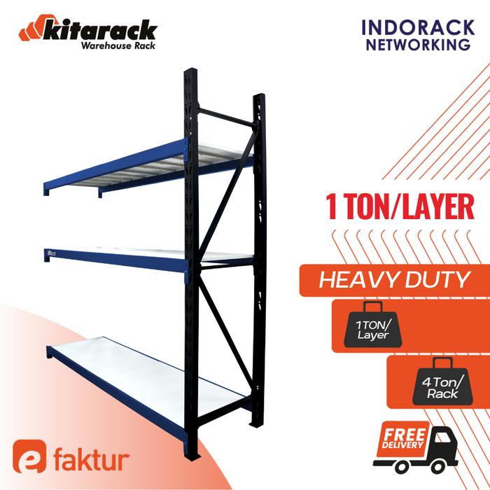 Jual Rak Gudang Besi 1 Ton per Layer Rack Gudang 2 Meter Jointer Rak ...