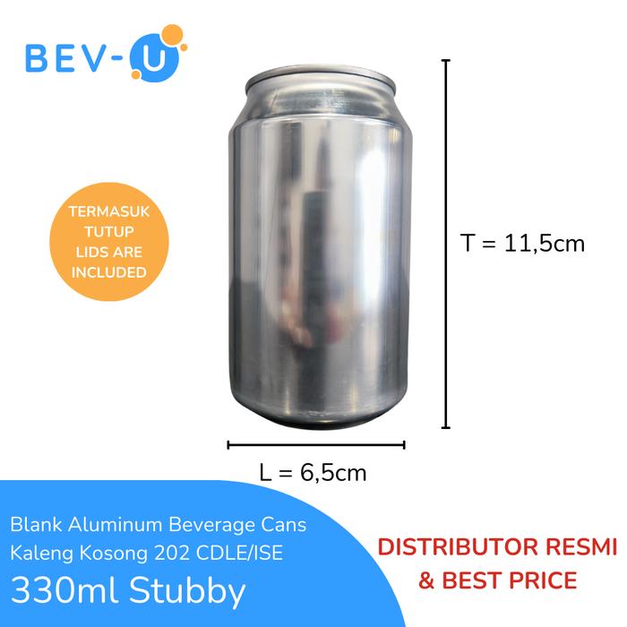 Jual Sample Kaleng Minuman Kosong TUTUP BARU Blank Aluminium Beverage ...