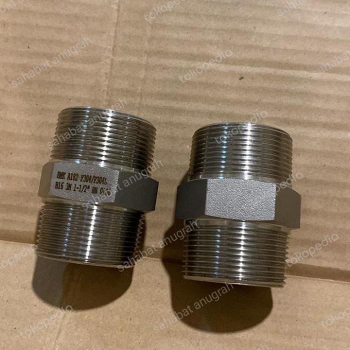 Jual Double Nepel / Nepple 2" Inch A105 Besi Class 3000 Drat NPT ...