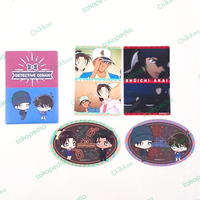 Jual [SET] Detective Conan Sticker Set - Kazuha Akai Shinichi Conan ...