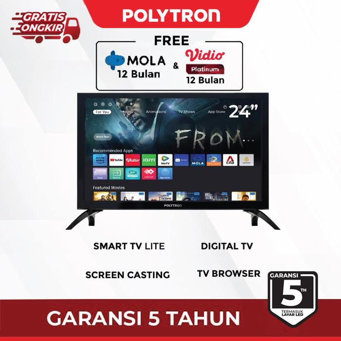 Promo POLYTRON SMART DIGITAL TV 24" PLD 24CV1869 Cicil 0% 3x - Kab ...