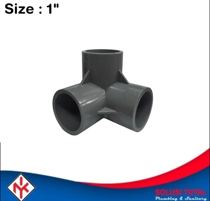 Promo Tee Elbow - Tee 3 way 90° 1 Inch PVC 1" / 32mm Nakama - Abu-abu ...