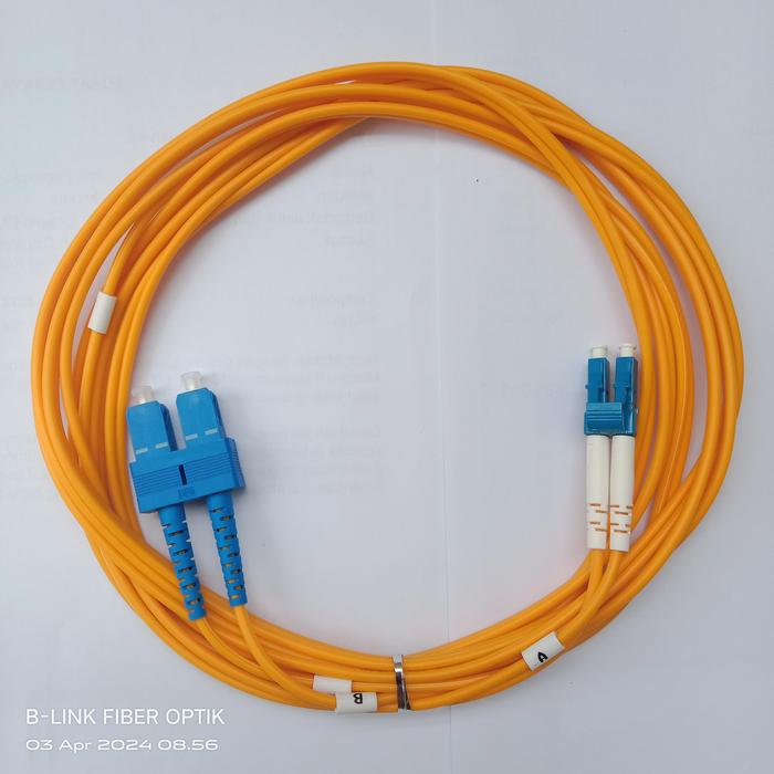 Jual patchcore sc lc 3 meter duplex / kabel patchcore fiber optik - Jakarta Barat - fiberoptik b ...