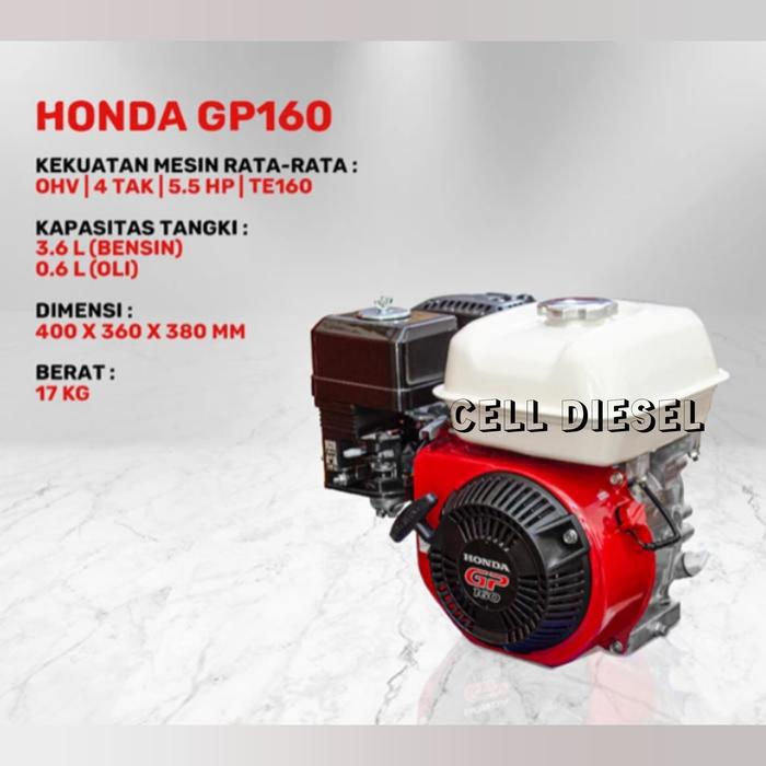 Jual Mesin Penggerak Bensin HONDA GP 160 ORIGINAL - Kab. Tangerang - Cell diesel | Tokopedia