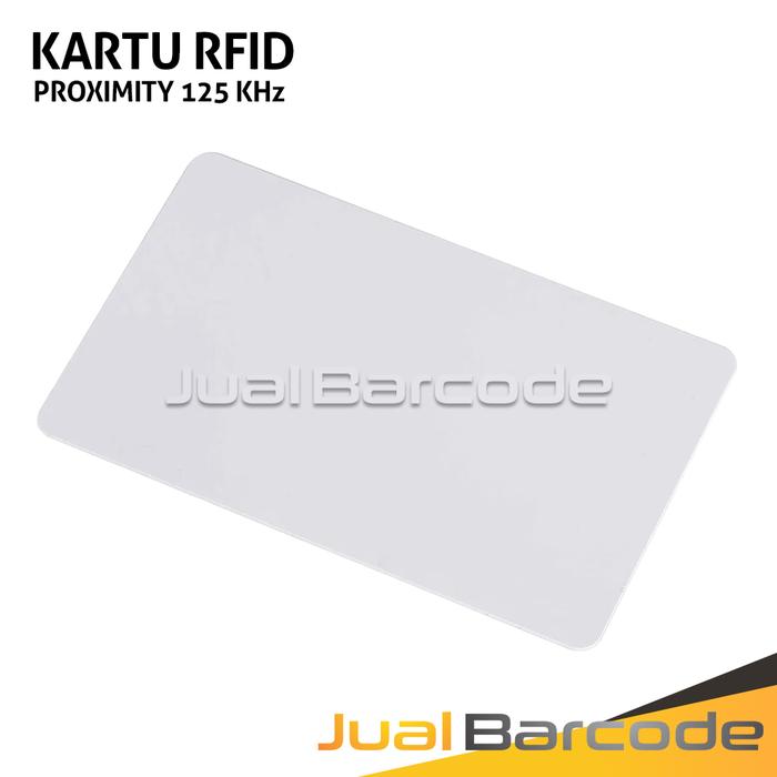Jual Kartu Proximity 125 KHz RFID PVC Printer ID Card Blank Putih Polos ...