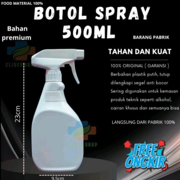 Jual BOTOL SPRAY 500ML / BOTOL KISPRAY 500 ML - Jakarta Utara - cliger shop | Tokopedia