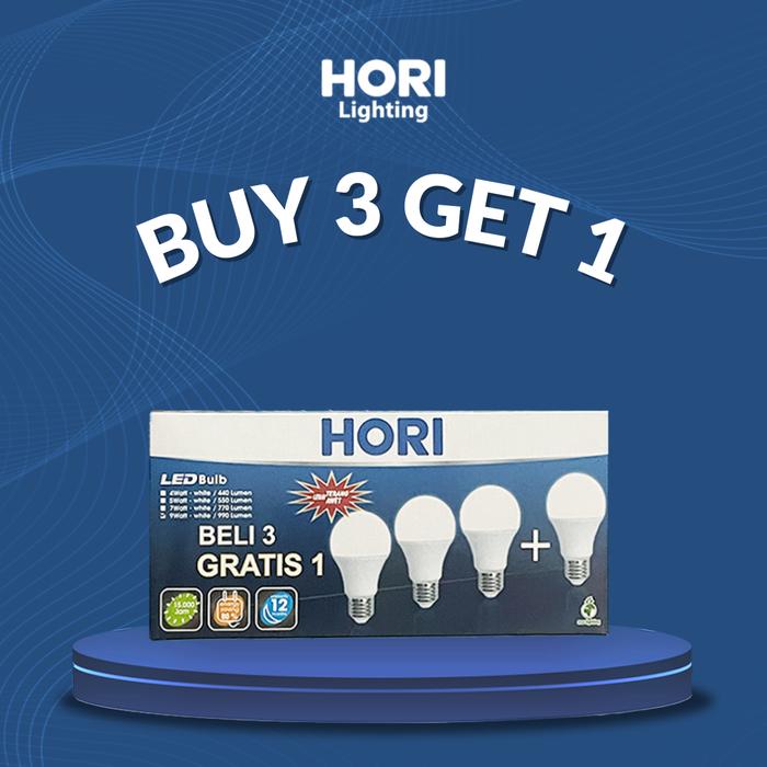 Jual HORI LED Bulb Bohlam Buy 3 Get 1 Free 4 Watt - Putih - Kota ...