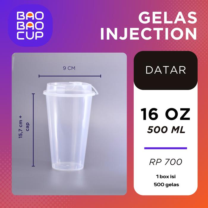 Jual Cup Injection 16 oz/500 ml - Tanpa Tutup - Kota Tangerang - BaoBao ...