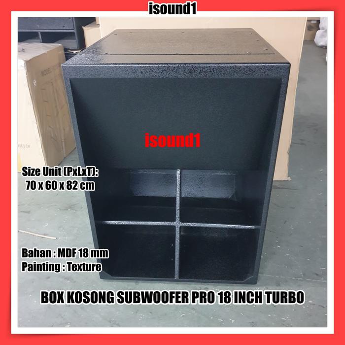Jual BOX KOSONG SUBWOOFER PRO 18 INCH PASIF TURBO BOX MDF 18 MM TEXTURE ...