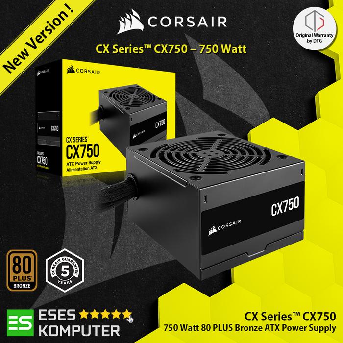 Promo PSU Corsair CX Series CX750 750W 80 Plus Bronze ATX Power Supply Cicil 0% 3x - Kota ...