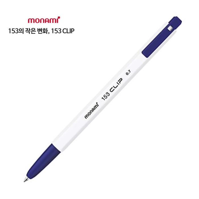 Jual [Monami] 153 Clip Ballpoint Pen 0.7mm / Oil Based Pen / Pulpen - Biru - Jakarta Selatan ...