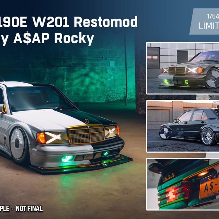 Jual DCM 1/64 Mercedes-Benz 190E W201 Restomod NFS painting (black ...