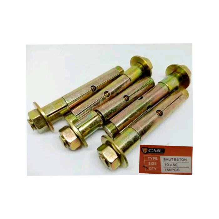 Jual Dynabolt m8 m10 m12 CML Baut Beton Tembok Dinabolt - m10 x 50mm ...