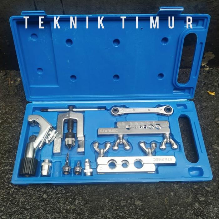 Jual Flaring tools 1 set cutter pipa Kunci ratchet alat pemekar pipa ac ...